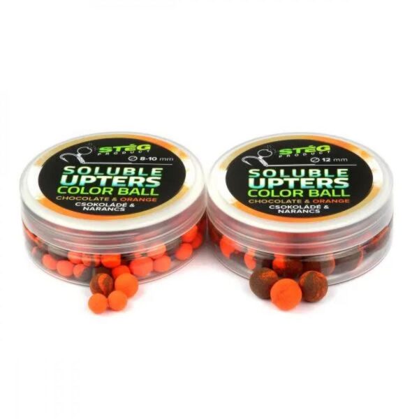 STEG SOLUBLE UPTERS COLOR BALL 12mm CHOCOLATE & ORANGE 30g (SP313124)