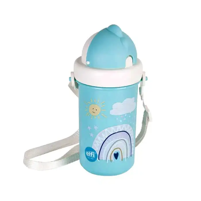 ELFI Šolja sa slamčicom Fantasy 360 ml plava