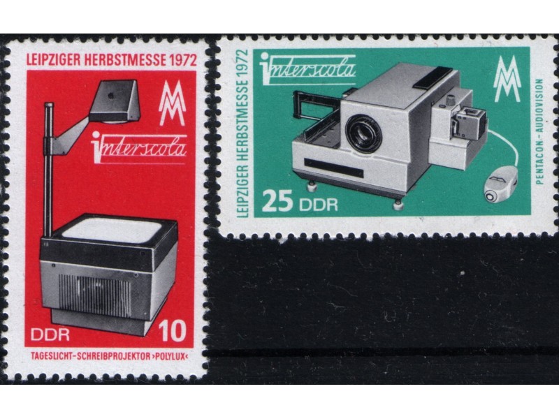 kt658f 29.avg1972 DeutscheDR Mi1782-3 **