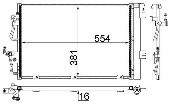Hladnjak klime, kondenzator MAHLE AC 377 001S