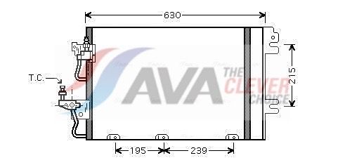 Hladnjak klime, kondenzator AVA QUALITY COOLING OL5366D