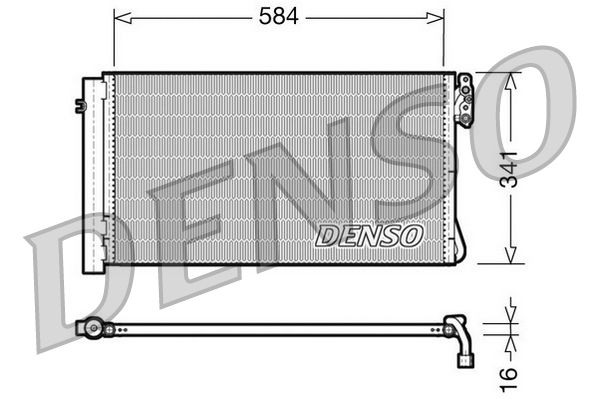 Hladnjak klime, kondenzator DENSO DCN05012