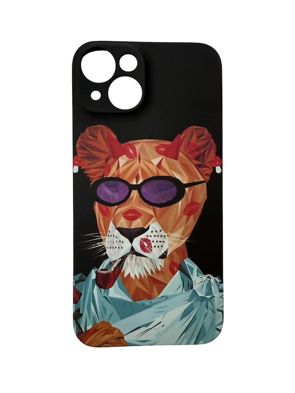 Maska Svetleca print za iPhone 14 lion