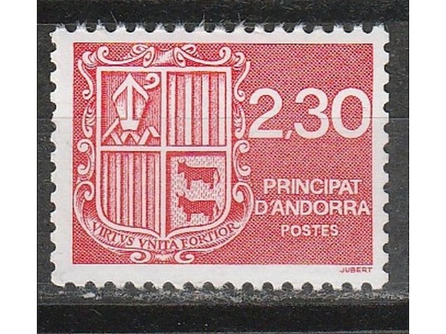 Coat of arms of Andorra - 1990 - MNH