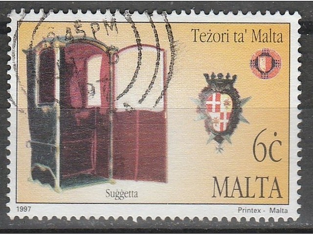 Malta - 1997 - Treasures of Malta: Sedan Chairs