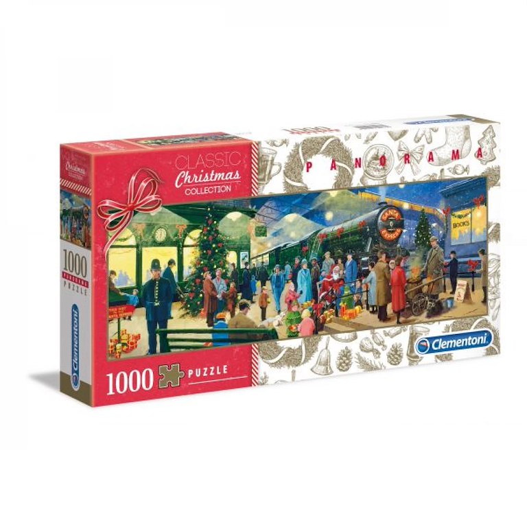 SLAGALICA PUZZLE PANORAMA CLASSIC CHRISTMAS COLLECTION 1000PCS CLEMENTONI 39577
