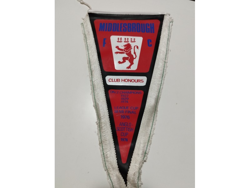 Moddlessbrough FC League Cup Semi-final 1976 Vintage