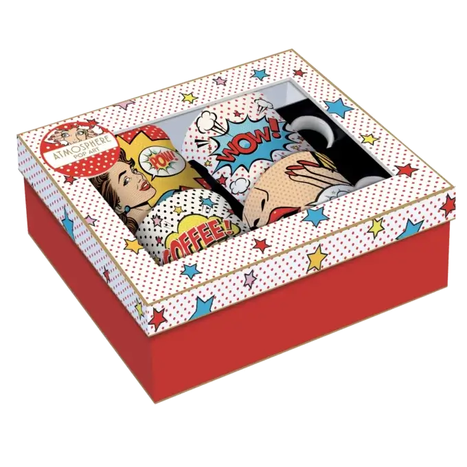 Easy Life Pop Art set od četiri šolje