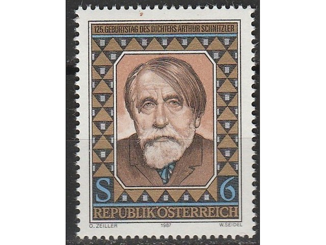 Austrija, Austria-1987 - Arthur Schnitzler - MNH