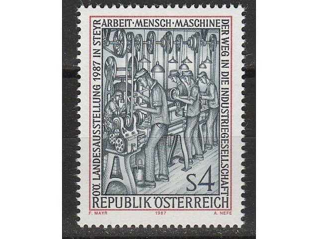 Austrija, Austria-Exhibition `Work - Man - Machine`-MNH