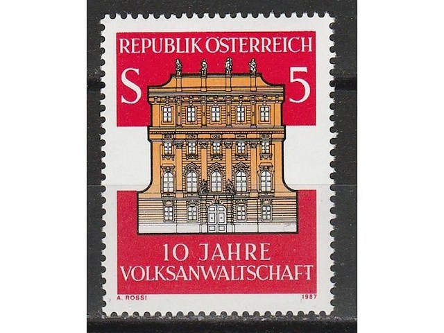 Austrija-1987 - 10 years Austrian Public Ombudsman-MNH