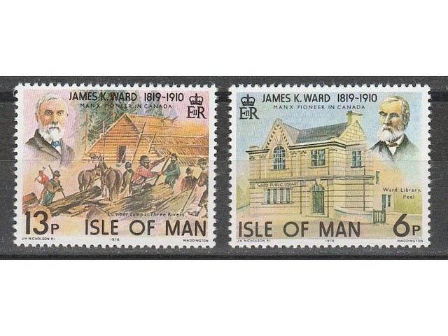 Isle of Man - 1978 - Ward Library, Peel - MNH