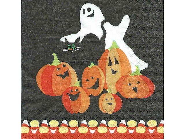 Mala Salveta P_009, Stara salveta Mačka Halloween