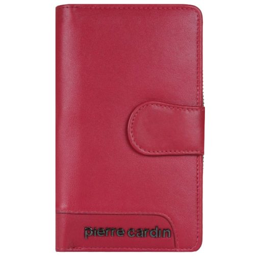 Novčanik kožni ženski srednji sa zipom i kopčom Pierre Cardin 2202TILAK131 crveni