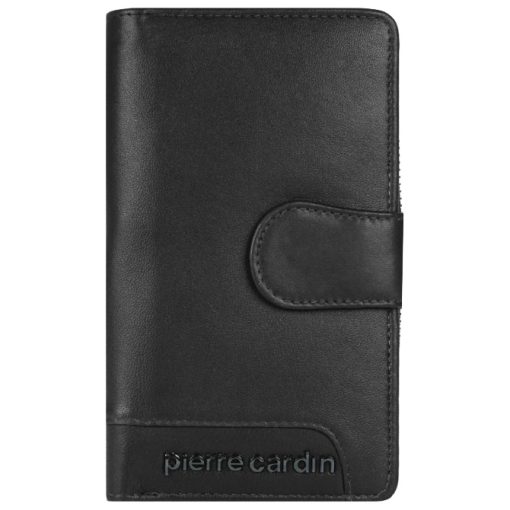 Novčanik kožni ženski srednji sa zipom i kopčom Pierre Cardin 2202TILAK131 crni