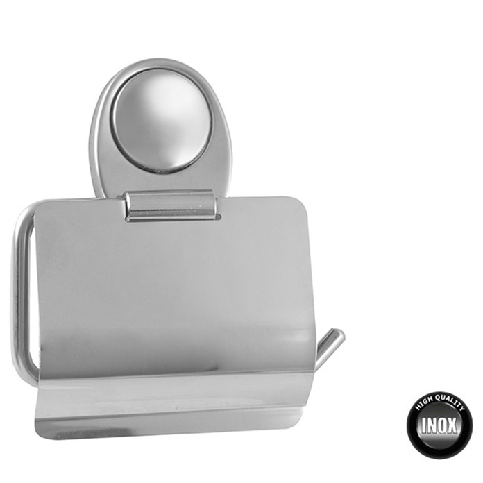Držac toalet papira sa poklopcem INOX Rossini