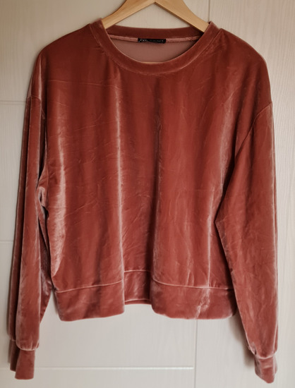 ZARA plisani roze duks