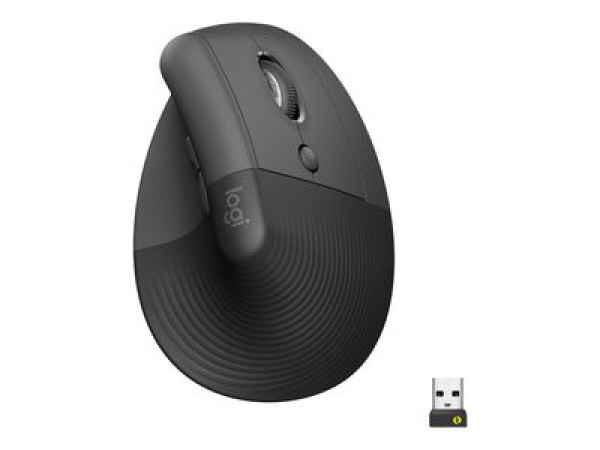 Logitech Lift vertikal miš crni
