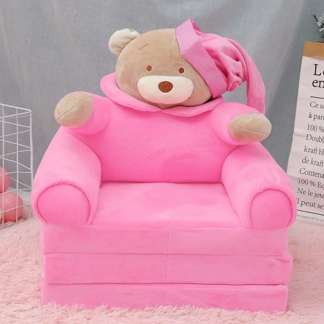 Foteljica za decu Sleeping Bear Pink B029