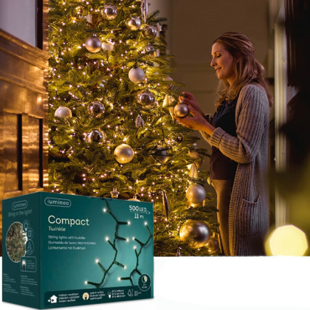 Novogodišnje LED compact sijalica twinkle 1100cm 500L0 53kgs za jelke 150-180cm ( 495348 )