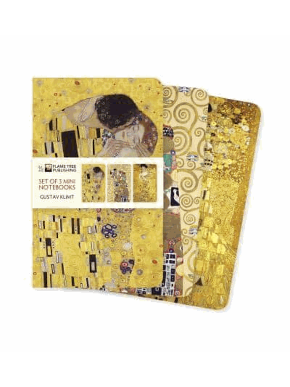 Gustav Klimt Set of 3 Mini Notebooks