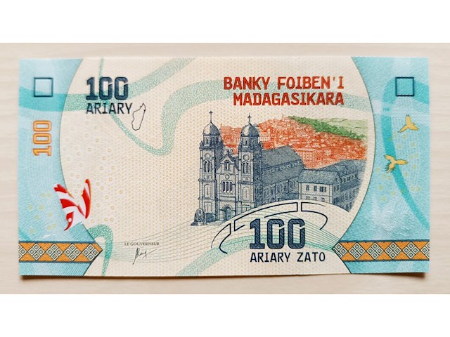 Madagascar 100 ariary .Unc , 2017 godina