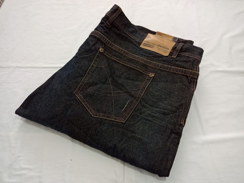 Identic Denim - Straight Fit Jeans W50 L32 -Za krupnije