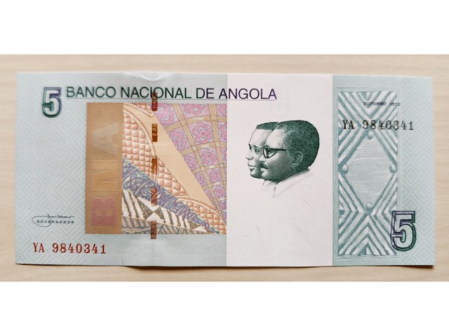 Angola 5 kwanzas. Unc, 2012 godina