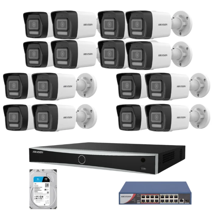 HikVision ColorVU komplet 16 IP bullet kamera 4Mpix
HikVision ColorVU komplet 16 IP bullet kamera 4Mpix
