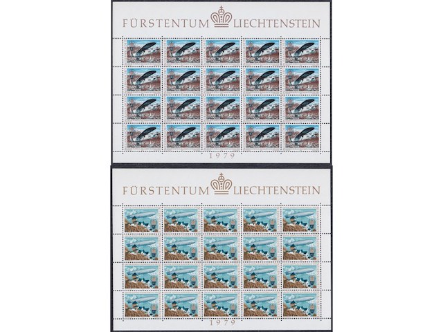 Lihtenštajn 1979 Evropa CEPT, tabak, **