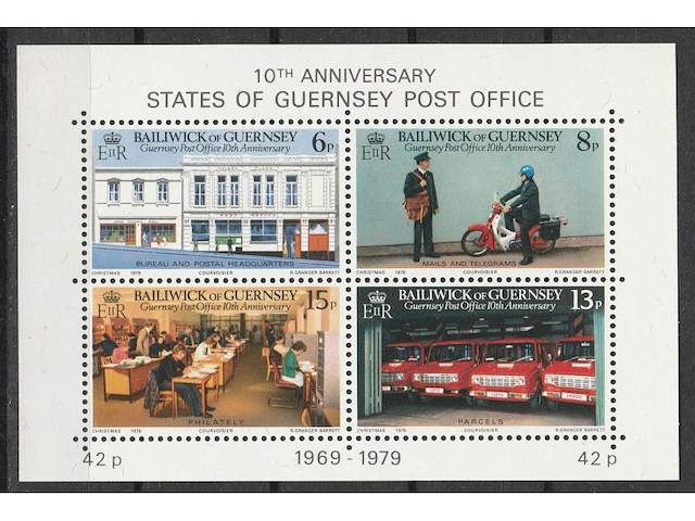Christmas 1979: 10th Anniversary of Guernsey Post