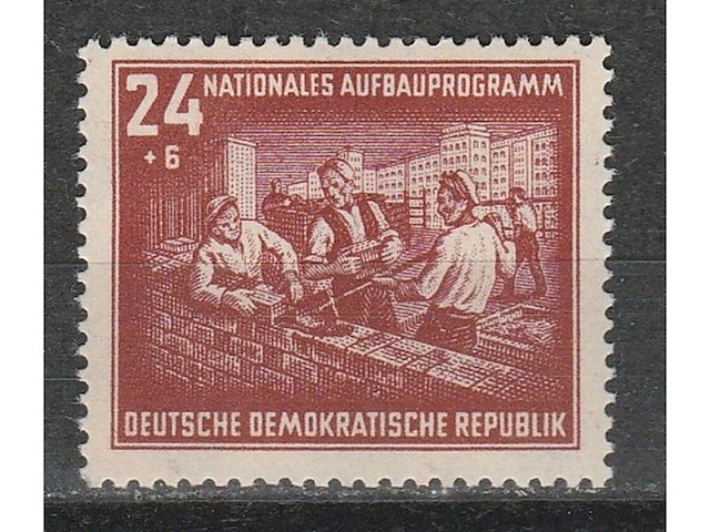 DDR - 1952 - Entwicklungsprogramm Berlin - MH