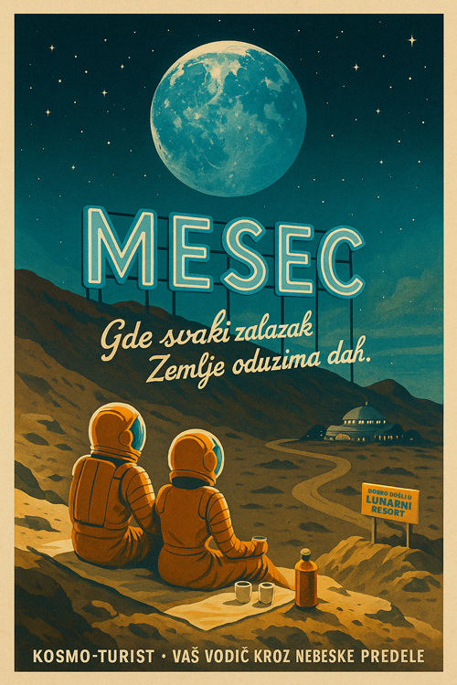 Mesec - Zalazak Zemlje