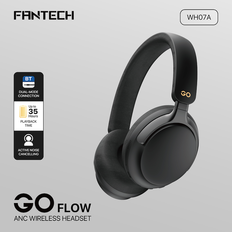 Bluetooth slusalice Fantech GO Flow WH07A sive