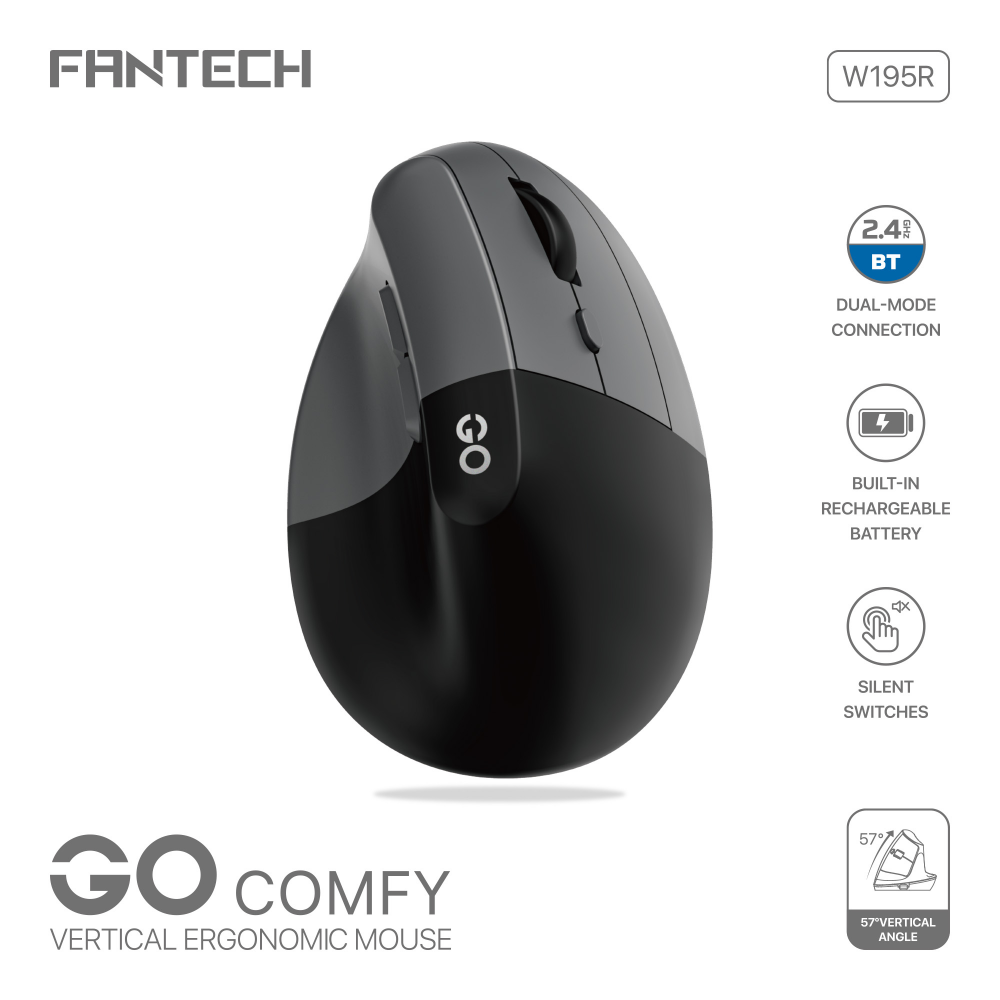 Mis Wireless Fantech W195R GO comfy sivi