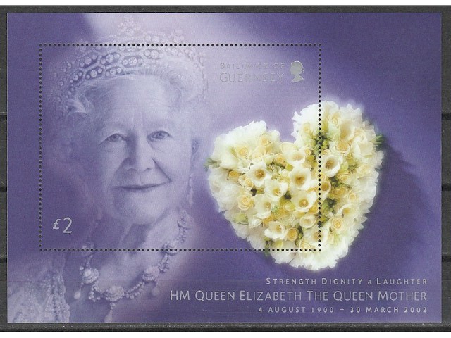 Guernsey-2002 - HM Queen Elizabeth the Queen Mother-MNH