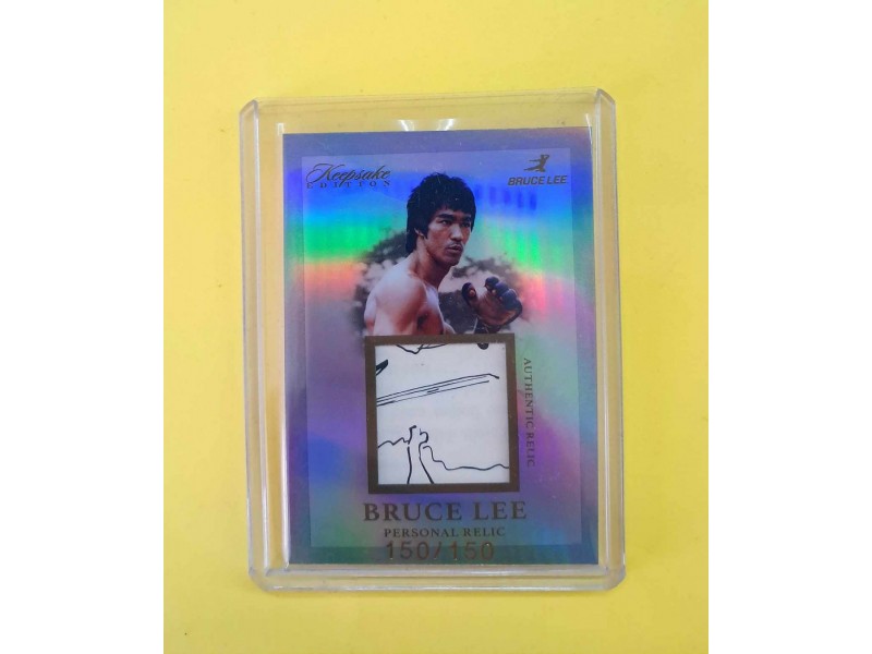 Bruce Lee/150 Personal RELIC PATCH Keepsake Beležnica