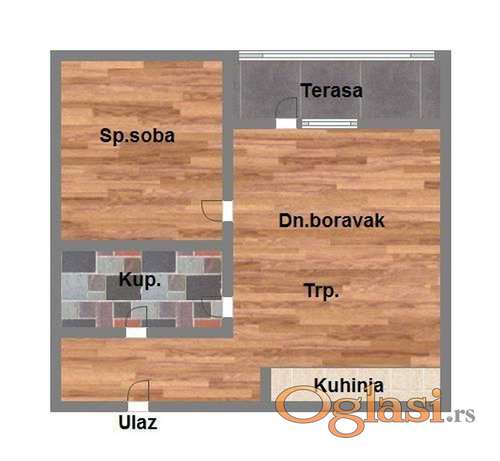 Dvosoban stan - Salajka