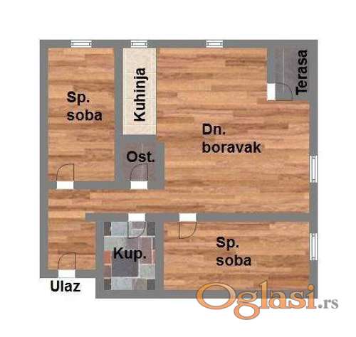 TRosoban stan u izgradnji u Sremskoj Kamenici