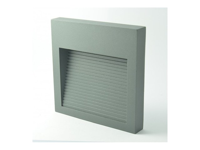 Zidna nadgradna LED lampa 6W kvadratna siva