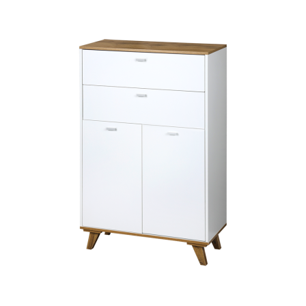 KESPER KSP15993 ORMARIĆ SA 2 LADICE I 2 VRATA 60X28X96 CM BELI LAK