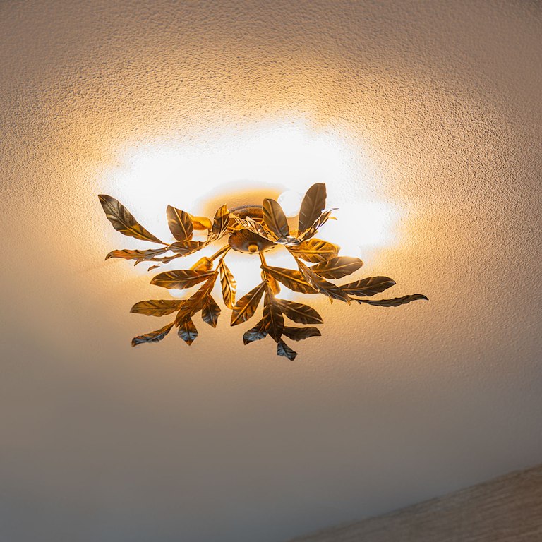 Vintage plafonska lampa antikni zlatni 5 svetala - Linden