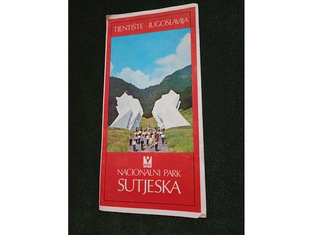 Brošura Nacionalni park Sutjeska Tjentište Jugoslavija