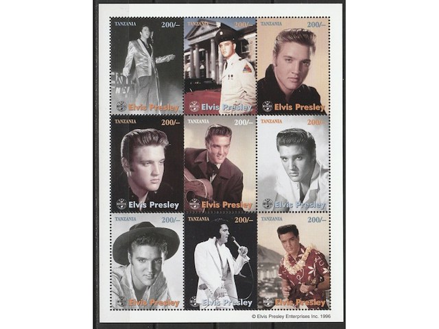 Tanzania - 1996 - Elvis Presley - MNH