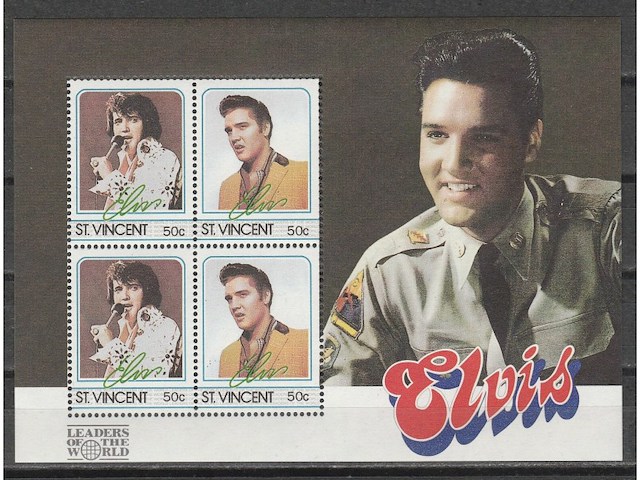 St. Vincent - 1985 - Tribute to Elvis Presley - MNH