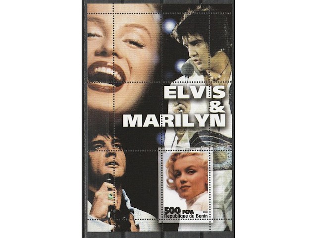 Elvis Presley and Marilyn Monroe - 2003 - MNH