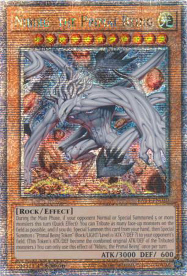 Nibiru, the Primal Being - RA04-EN030-QCR - (V.5 - Quarter Century Secret Rare) 1st Edition