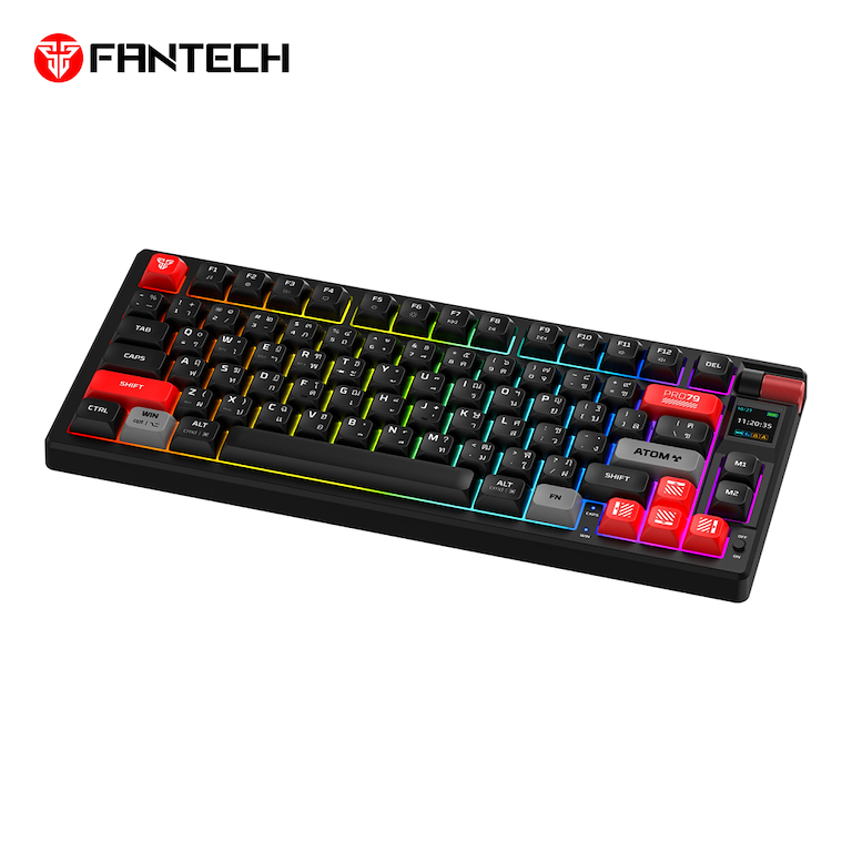 Tastatura Mehanicka Gaming Fantech MK917 RGB Atom PRO79 Wireless crna (Blue switch)