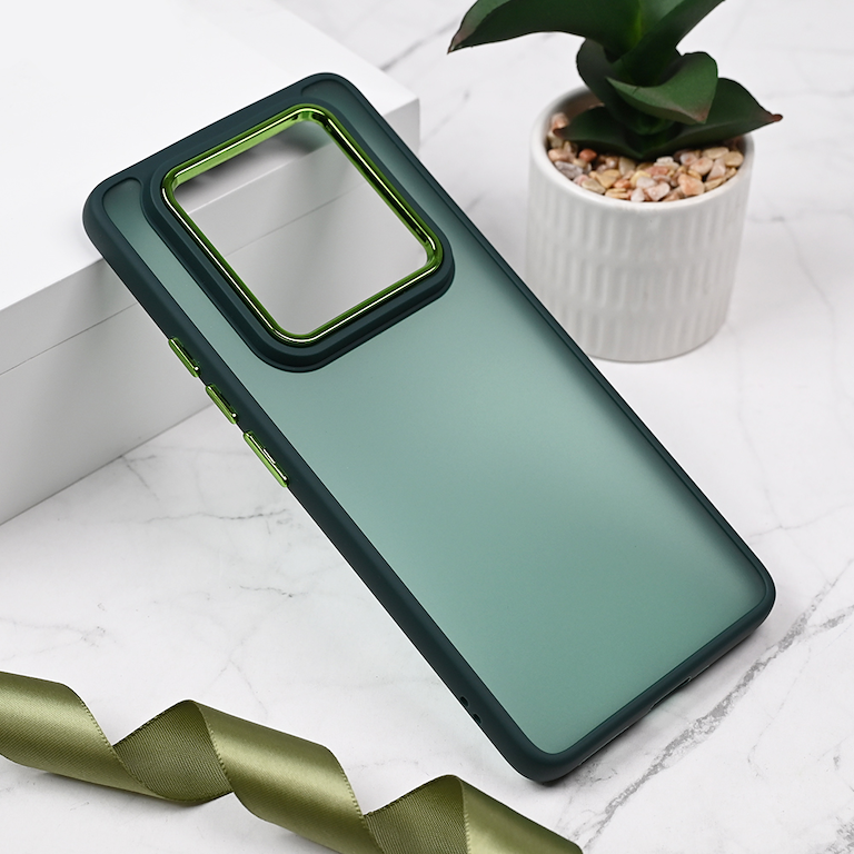 Futrola Shining Camera za Xiaomi Redmi Note 14 Pro 5G tamno zelena