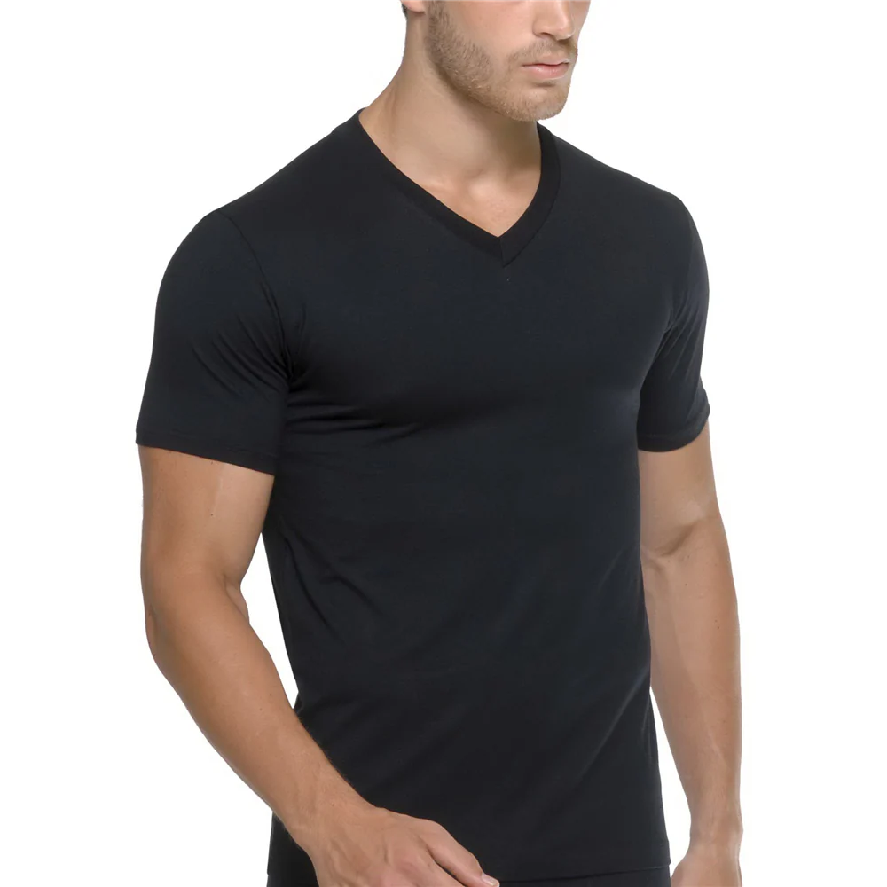 Muska majica V - NECK mikromodal